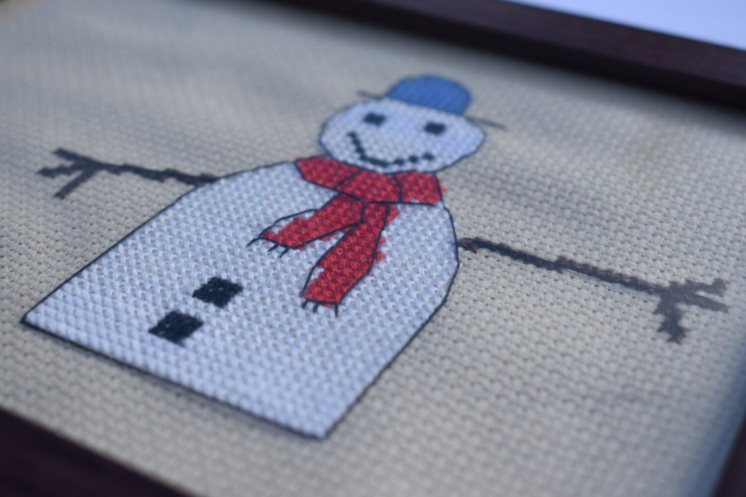 Christmas Cross Stitch / Snowman Cross Stitch / Counted Cross Stitch ...