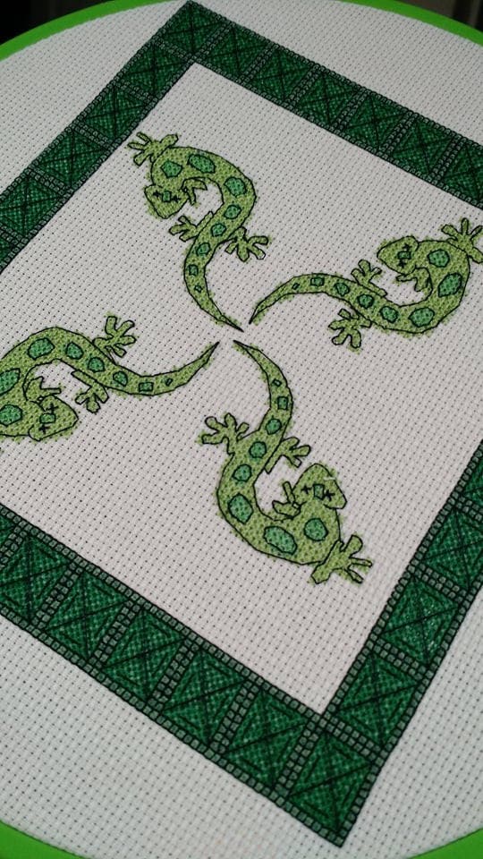Lizard Cross Stitch Pattern / Gecko Cross Stitch Chart / - Etsy Canada