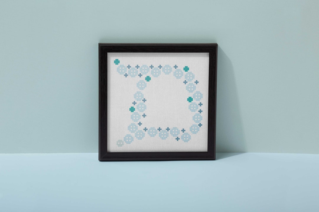 Cross Stitch Monogram 'D' Pdf Pattern. Instant Download. - Etsy