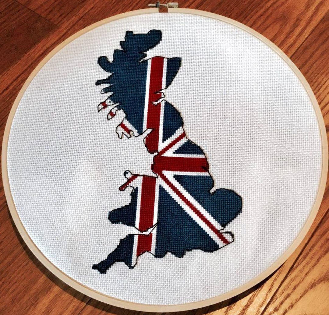 Great Britain Union Jack Cross Stitch Pdf Pattern - Etsy UK