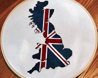 Union Jack Cross Stitch Pattern Digital Download PDF - Etsy UK