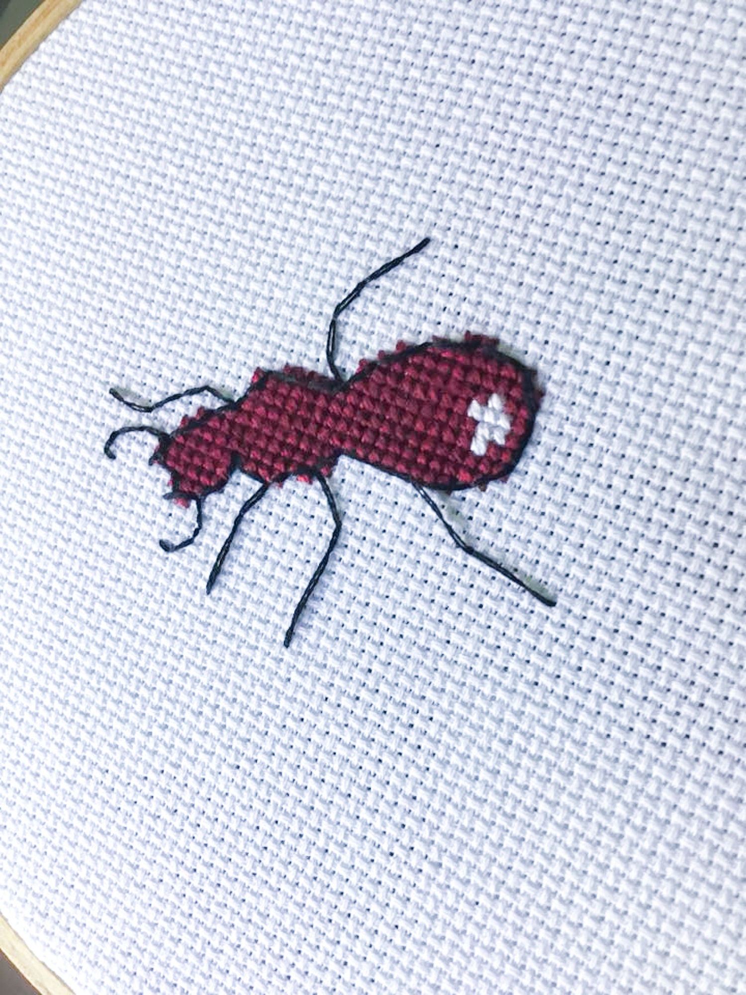Cross Stitch Red Ant Pdf Pattern, Instant Download. - Etsy