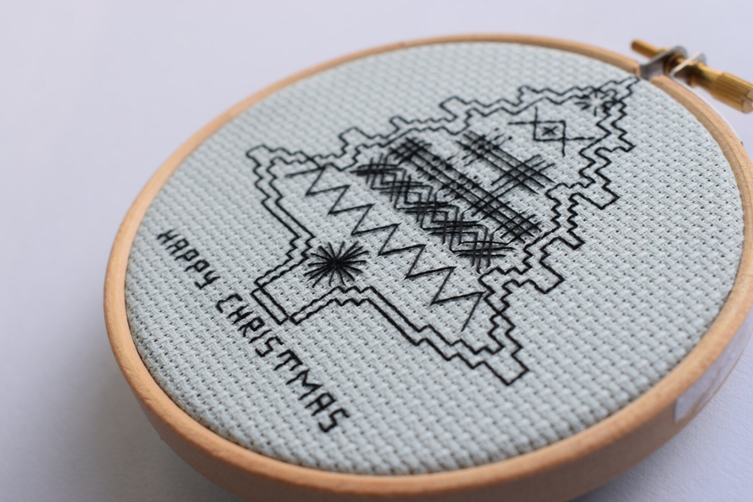 Christmas Tree / Blackwork / Black Work Embroidery Pattern / - Etsy UK