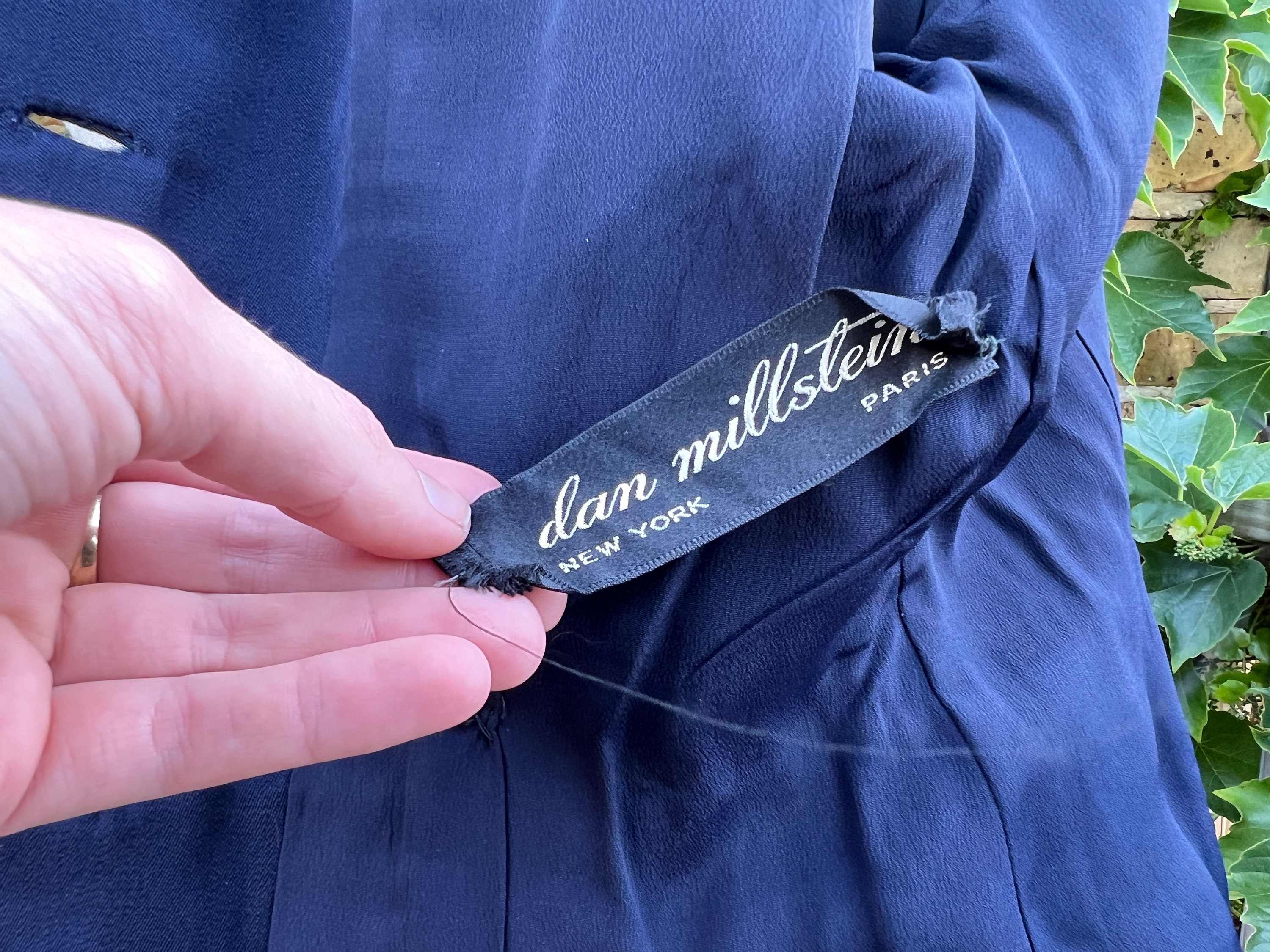 1950s Dan Millstein Navy Skirt Suit Size Small Tailored - Etsy