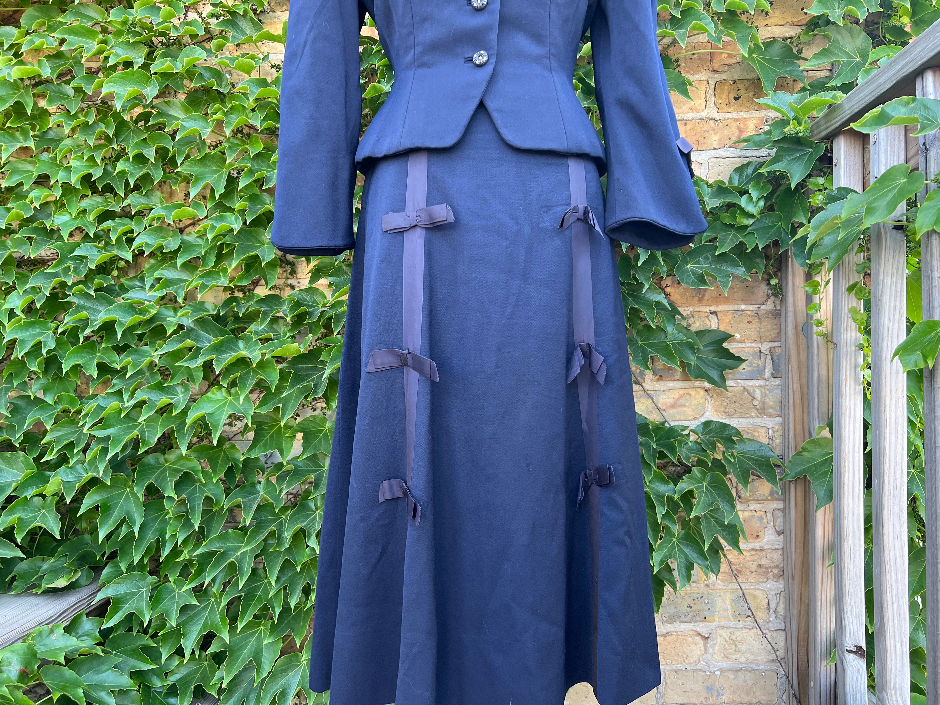 1950s Dan Millstein Navy Skirt Suit Size Small Tailored - Etsy