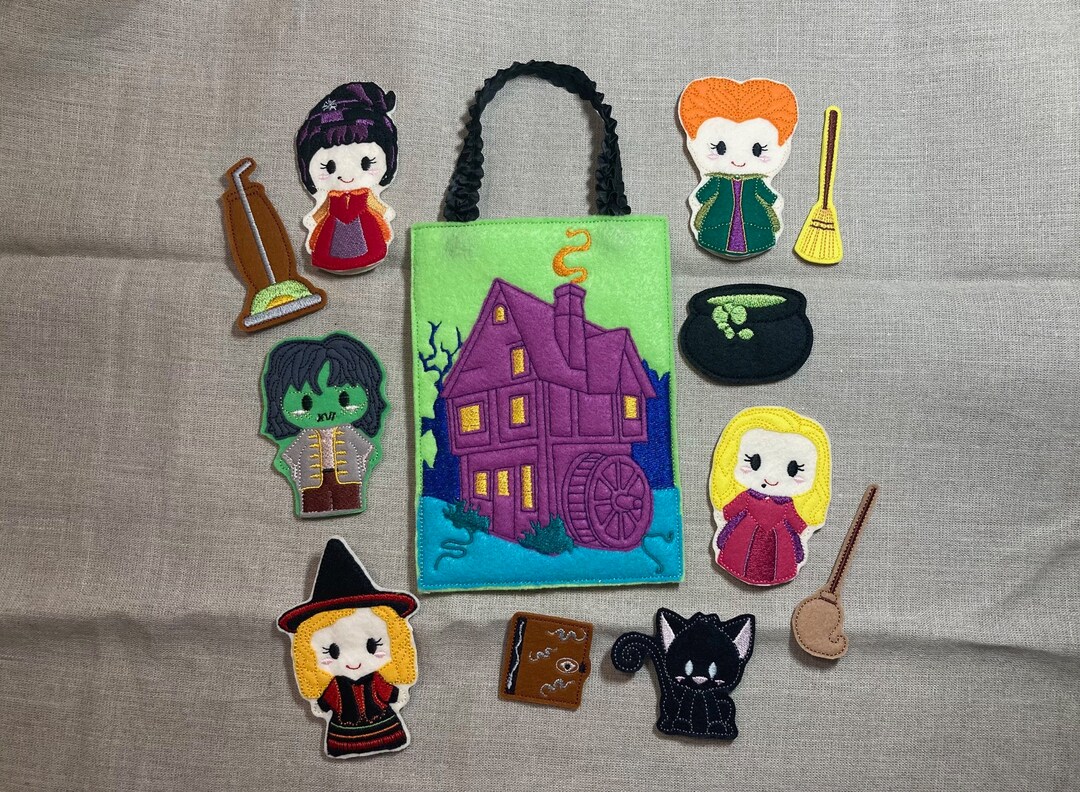 Hocus Pocus Finger Puppets With Bag and Felties - Etsy