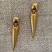Vintage Monet Goldtone Dagger Drop Earrings - Etsy
