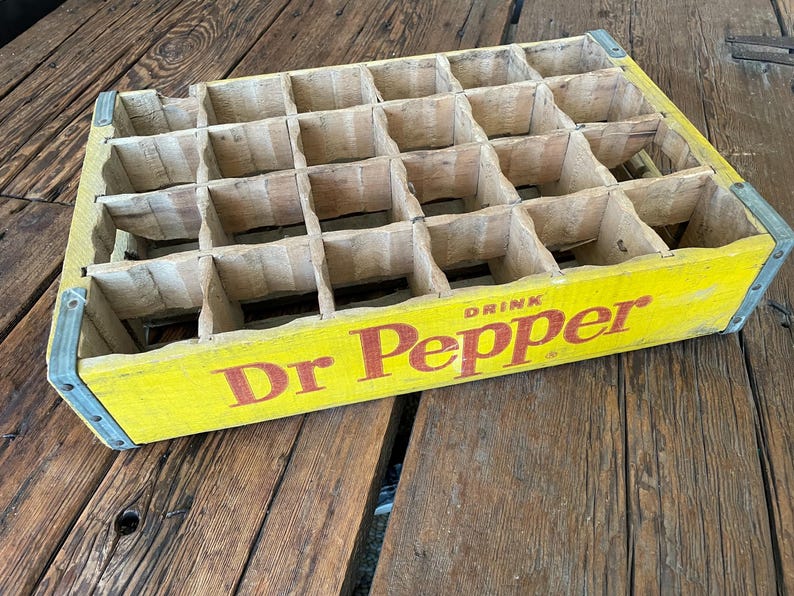 Vintage Dr Pepper Crate - Etsy