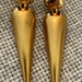 Vintage Monet Goldtone Dagger Drop Earrings - Etsy