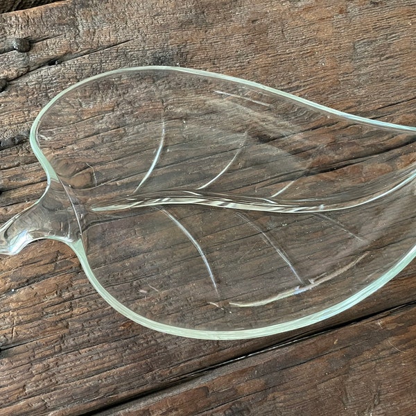 Glass Leaf Dish - Etsy