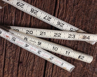 Vintage Ruler Vintage Folding Ruler Old School Tools Industrial Chic ...