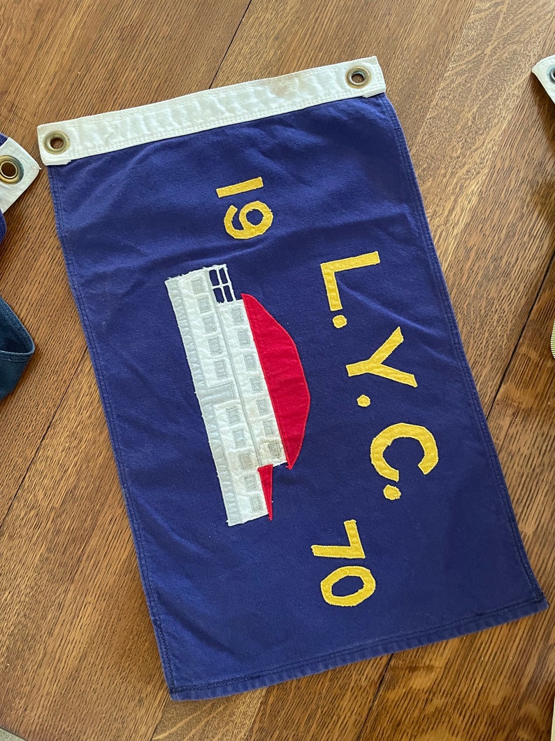 Vintage Yacht Club Flags - Etsy