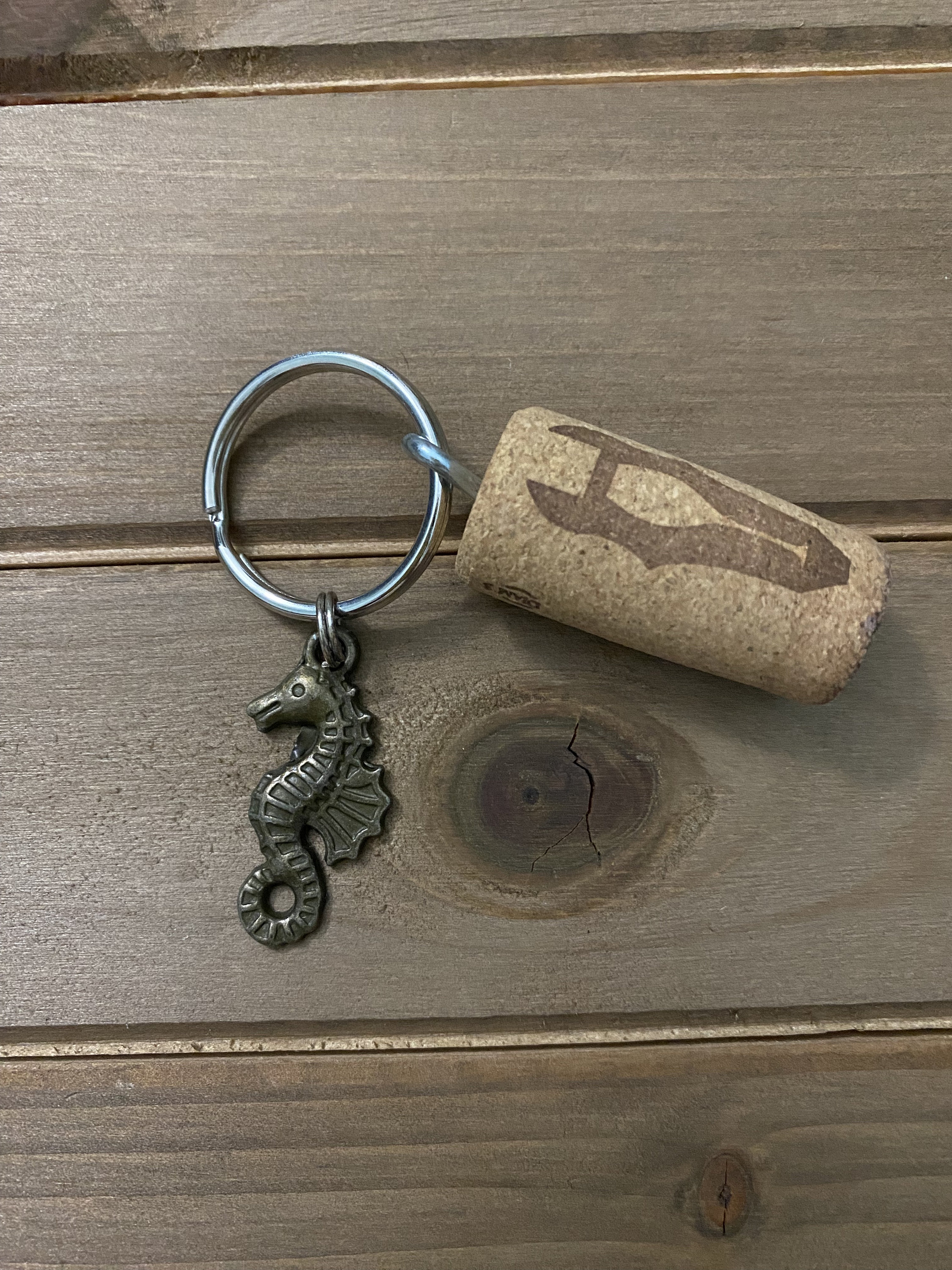 Floating Wine Cork Key Rings - Etsy