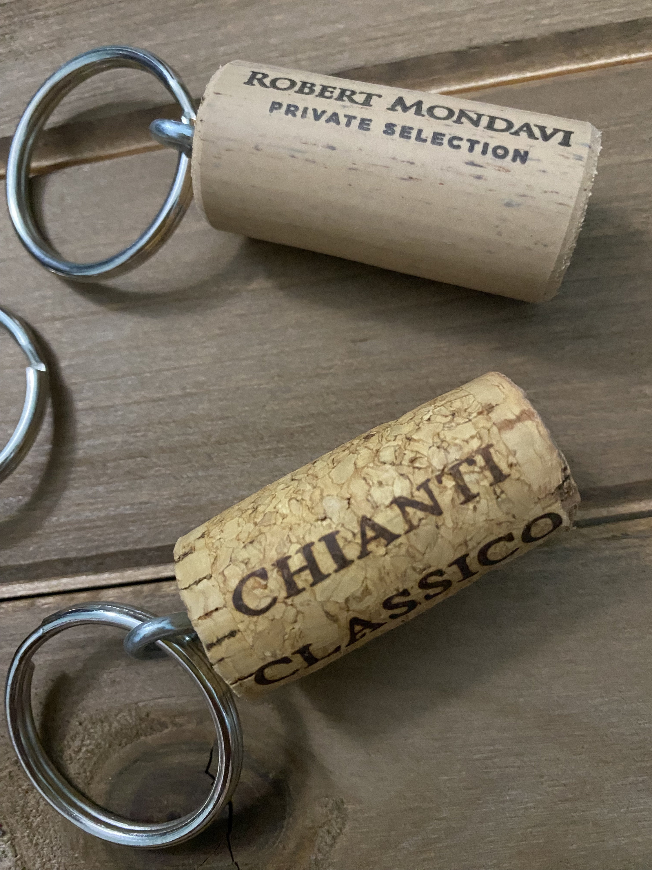 Floating Wine Cork Key Rings - Etsy