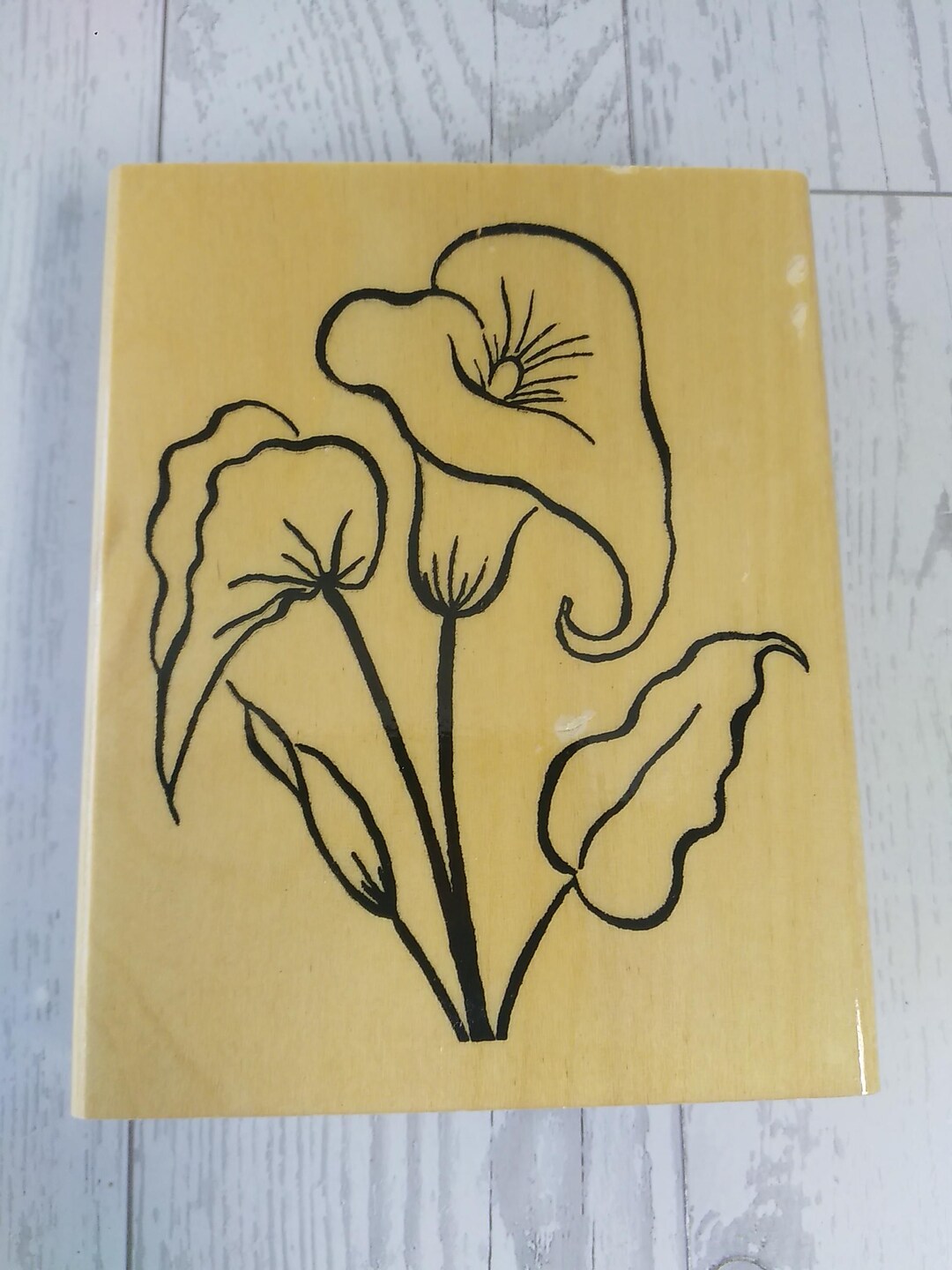 Lilies Stamp, Rubber Stamp - Etsy