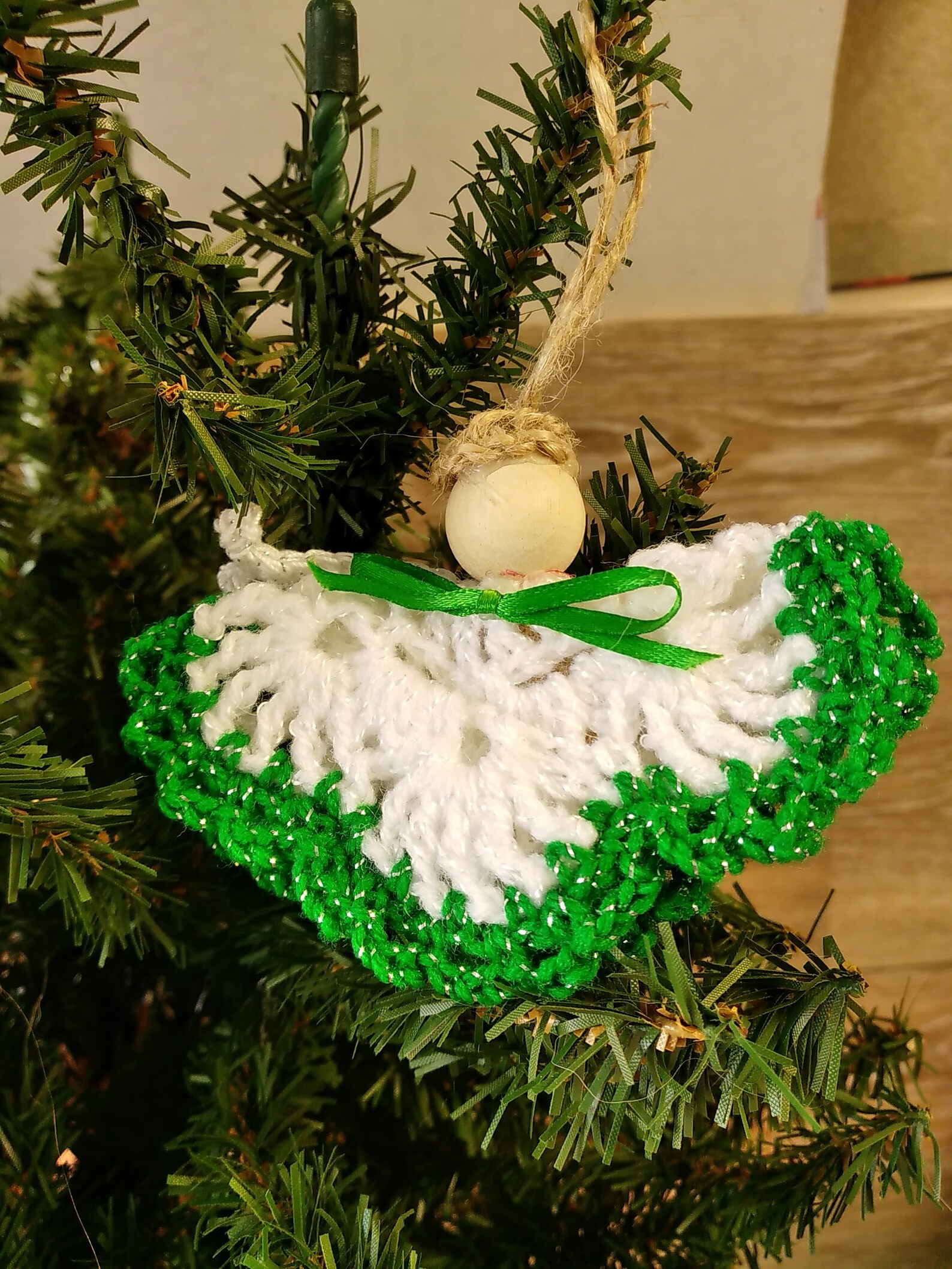 Crochet Doily Angel, Angel Theme, Tree Ornament - Etsy