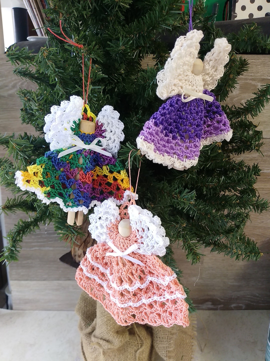 Crochet Clothespin Angel, Clothespin Angel, Angel Theme - Etsy