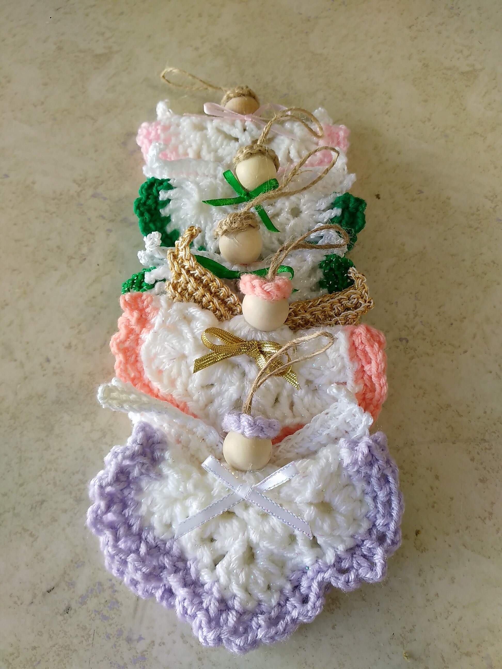 Crochet Doily Angel, Angel Theme, Tree Ornament - Etsy