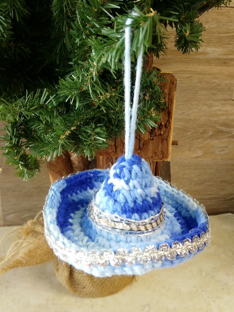 Crochet Sombrero Hat, Sombrero Hat Ornament - Etsy