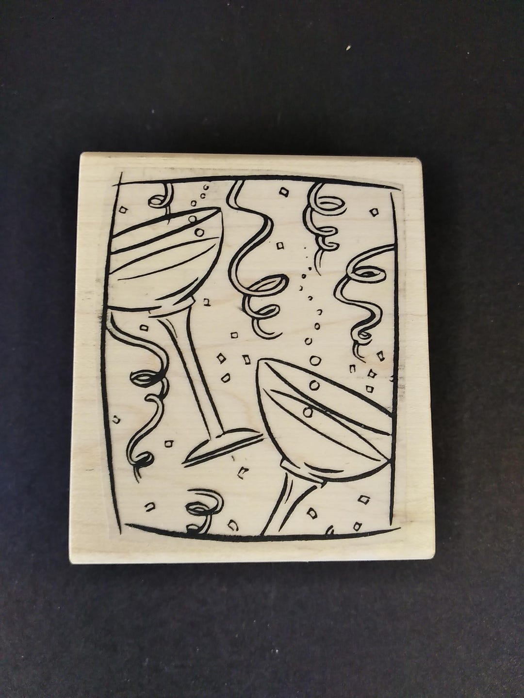 Celebration Rubber Stamp, Card Making - Etsy