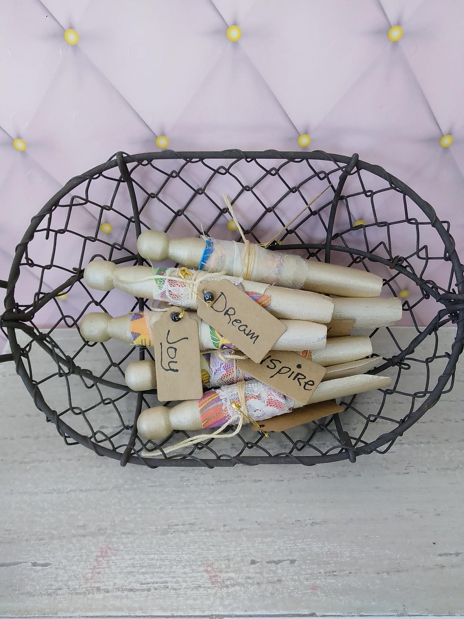 Clothespin Bowl Filler, Rustic Clothespin, Set of 6 - Etsy