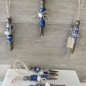 Clothespin Icicle Ornament, Rustic Clothespin, Icicle Theme Set of 6 - Etsy