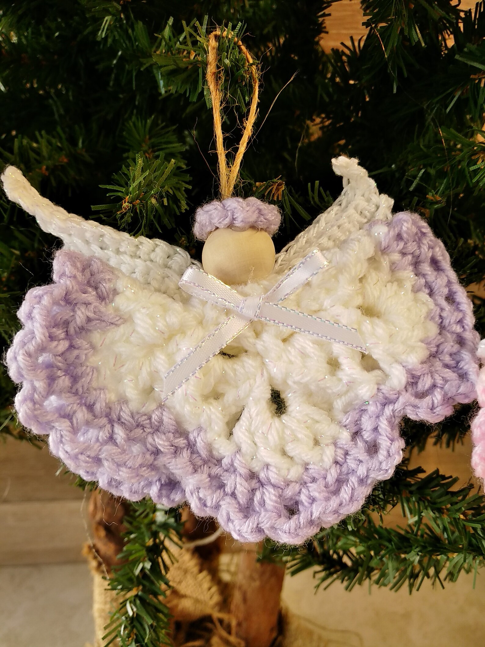 Crochet Doily Angel, Angel Theme, Tree Ornament - Etsy