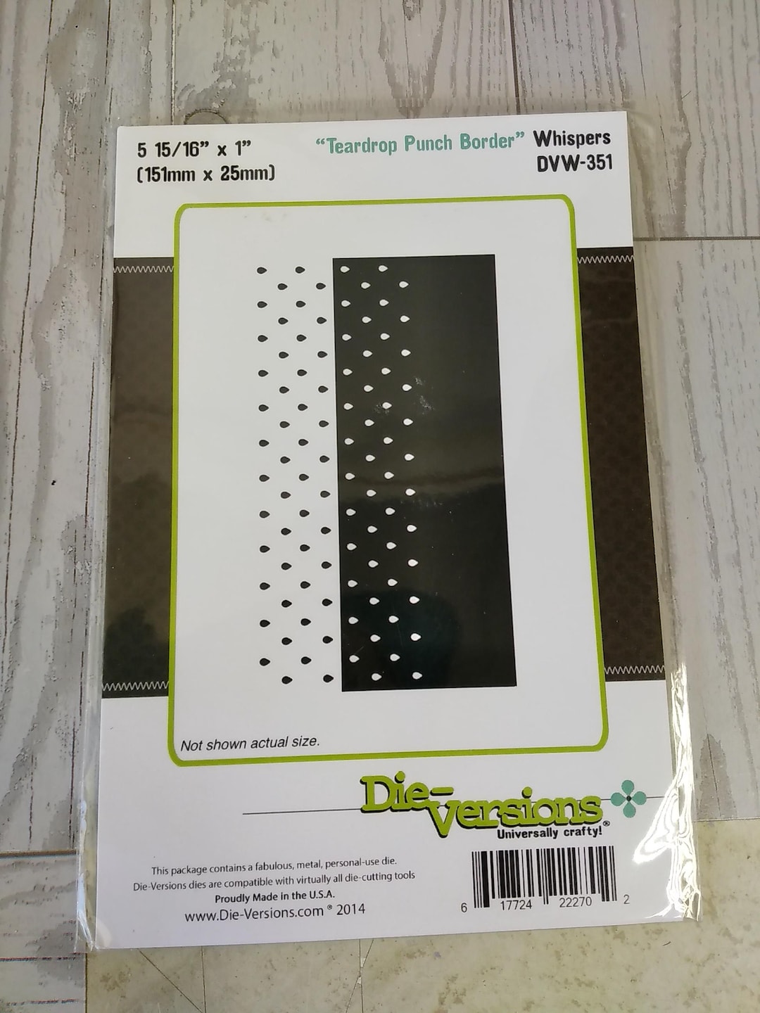 Teardrop Punch Border Die, Card Crafts - Etsy