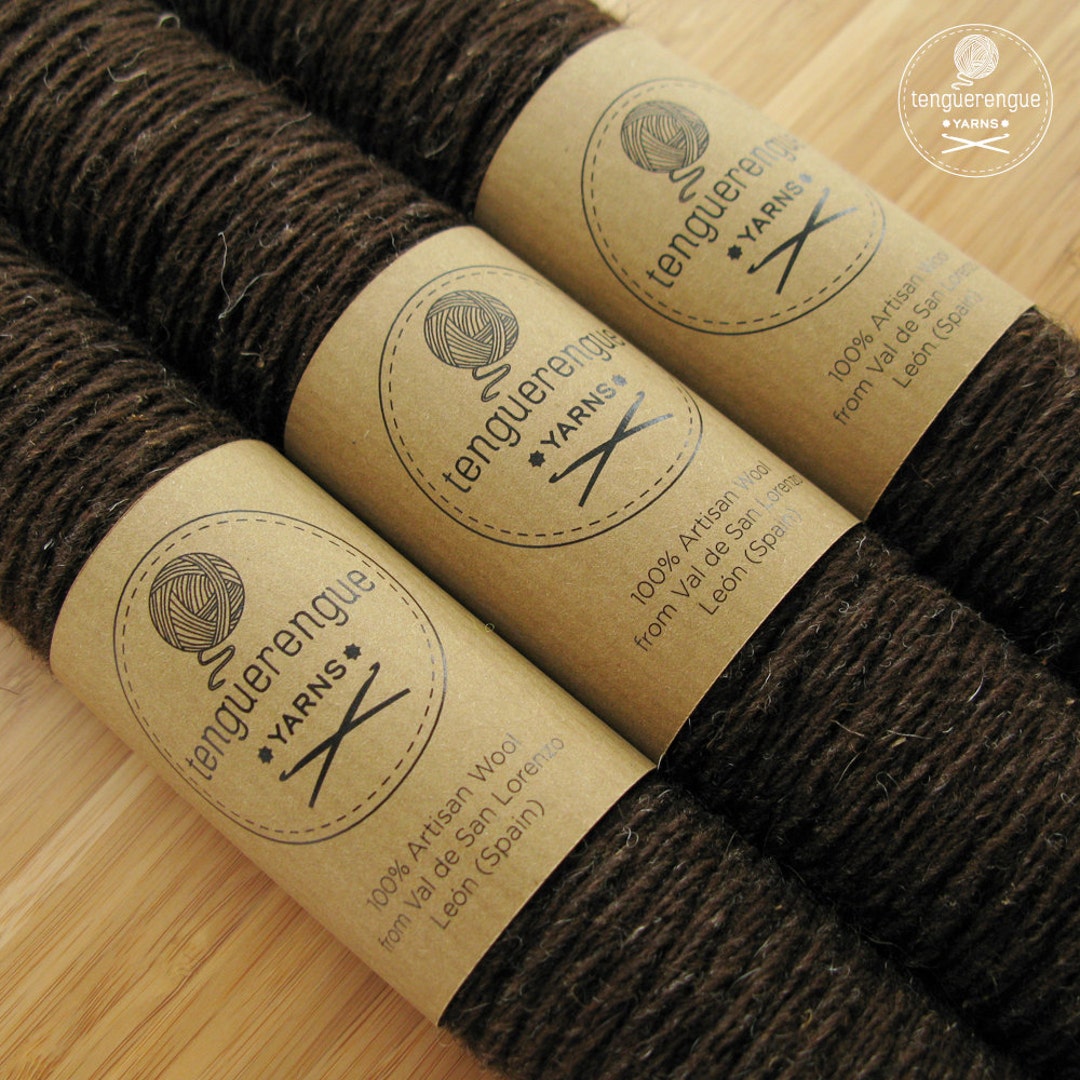 Artisan Undyed Wool. Natural Dark Brown - Etsy