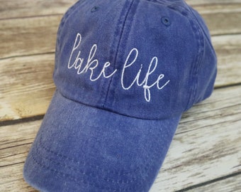 Lake Life Baseball Hat Lake Baseball Hat Lake Hair - Etsy