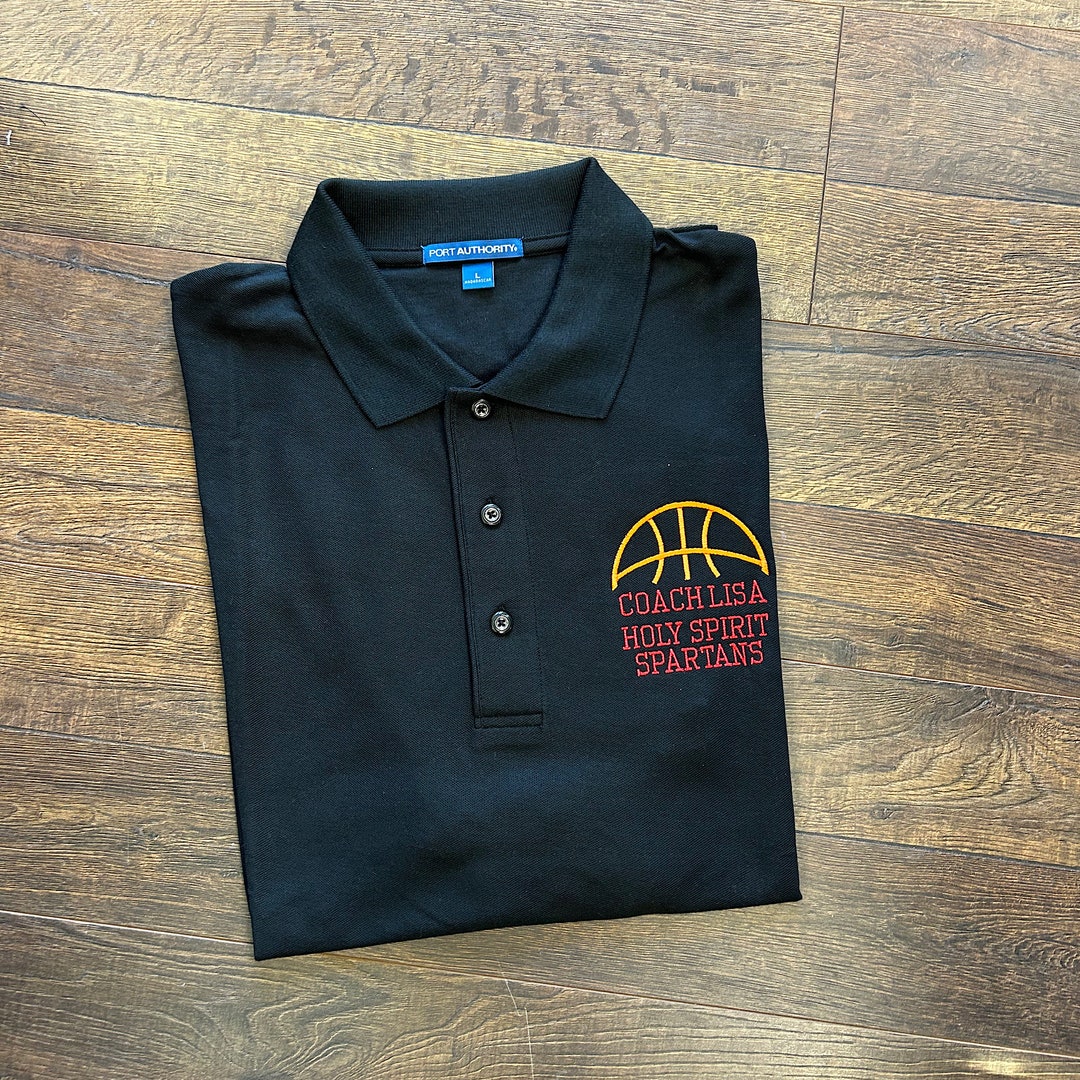 Personalized Basketball Coach Embroidered Polo Shirt - Etsy