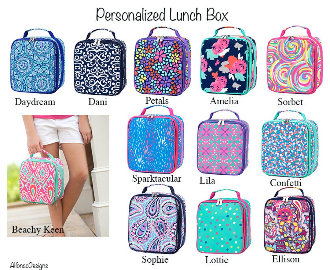 Kids Personalized Lunch Box Kids Monogrammed Lunch Box - Etsy
