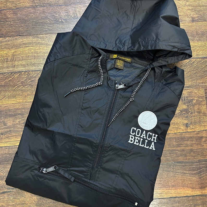 Coach’s Personalized Pullover Rain Jacket - Etsy