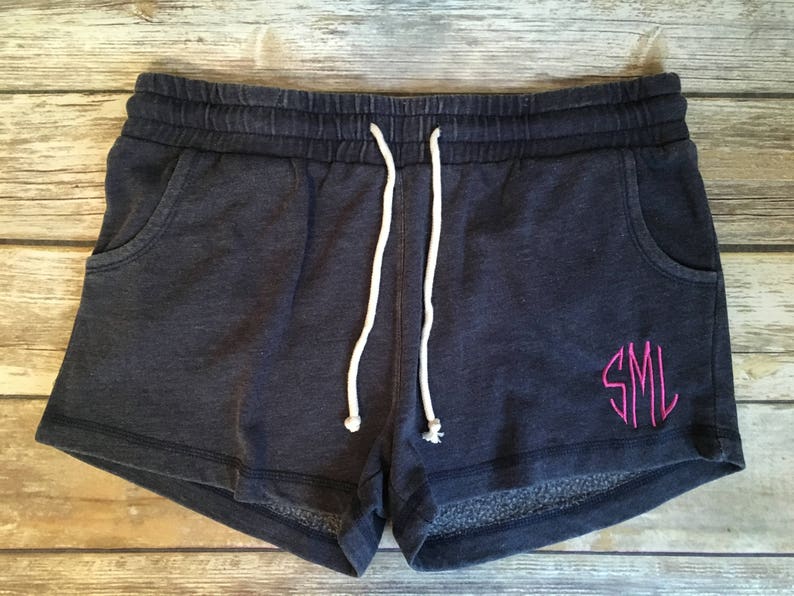 Monogrammed Rally Fleece Shorts Personalized Fleece Shorts - Etsy