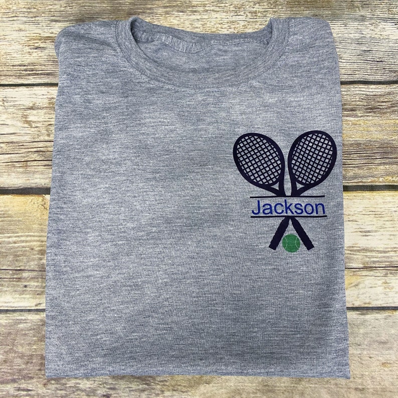 Personalized Adult Tennis Shirt Tennis Team Shirt Tennis | Etsy