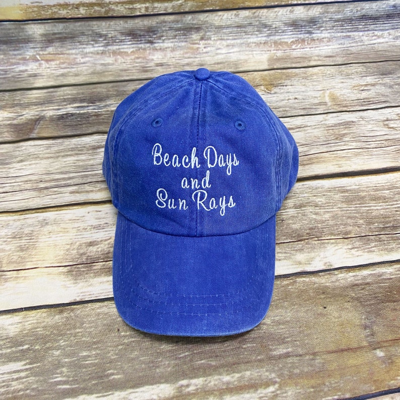 Beach Days and Sun Rays Baseball Hat - Etsy