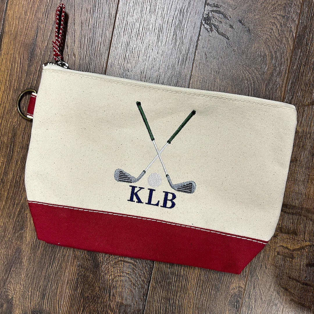 Personalized Golf Things Canvas Pouch - Etsy