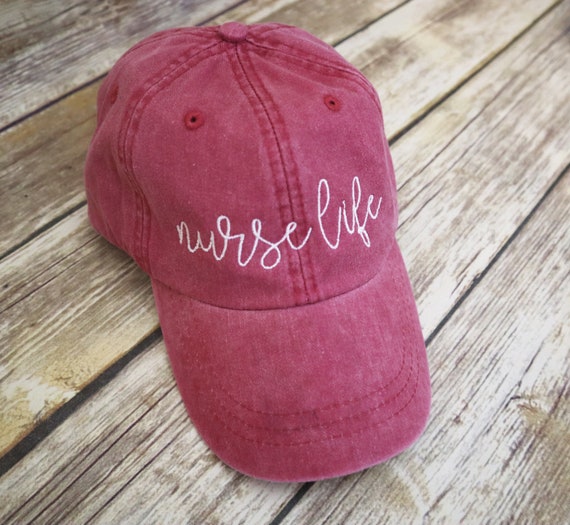Nurse Life Baseball Hat Nurse Baseball Hat Nurse Hair | Etsy