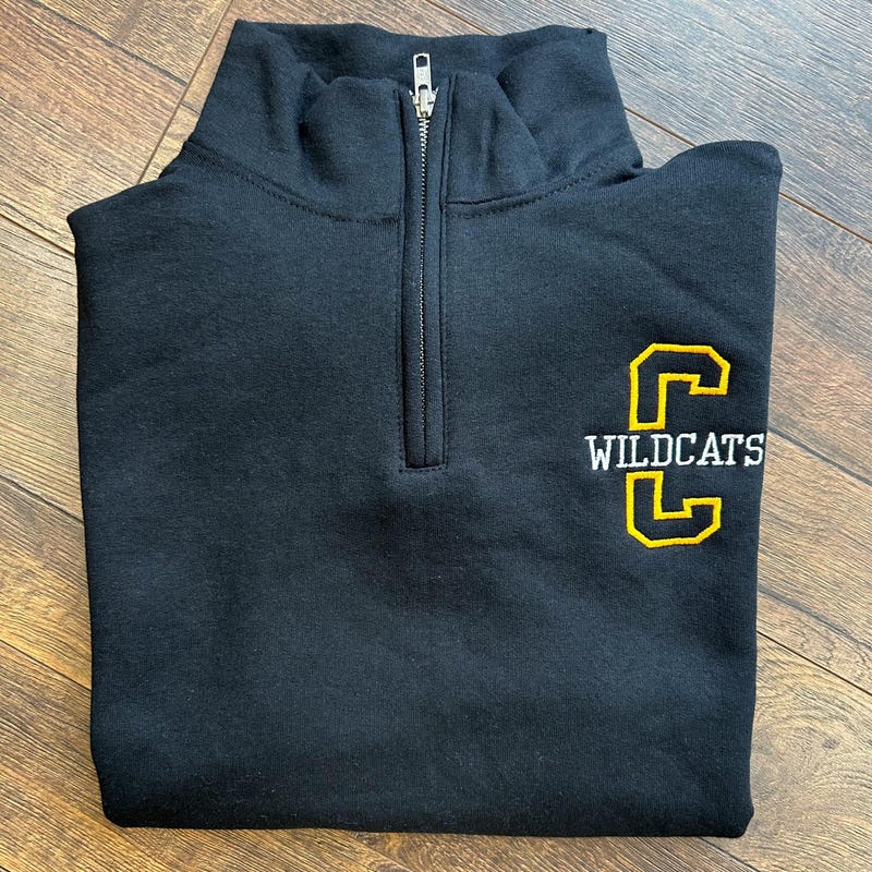 School 1/4 Zip Sweatshirt - Etsy Canada