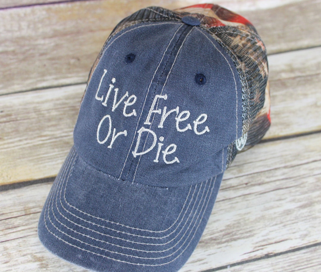 Live Free or Die Baseball Hat - New Hampshire Vintage Cotton Twill - Etsy