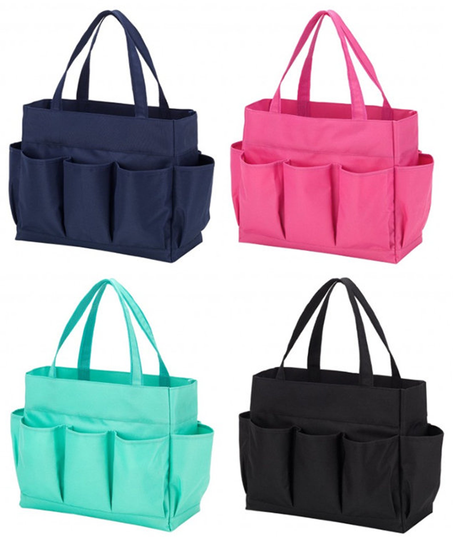 Monogrammed Carry All Tote Bag Personalized Carry All Tote - Etsy