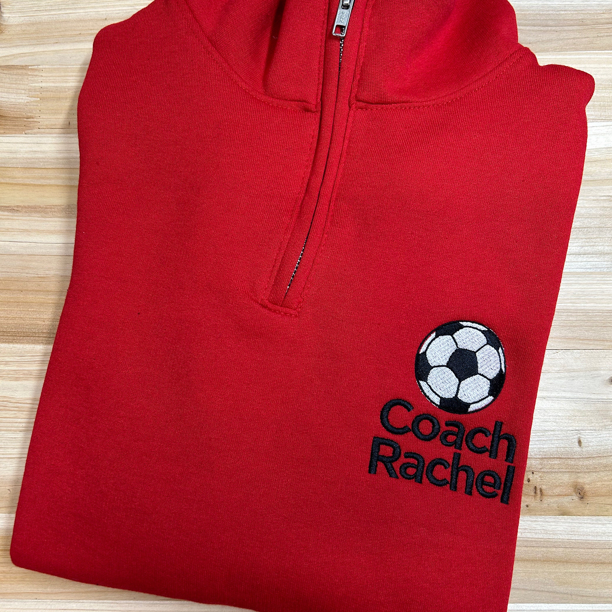 Soccer Coach Personalized Quarter Zip Sweatshirt - Etsy