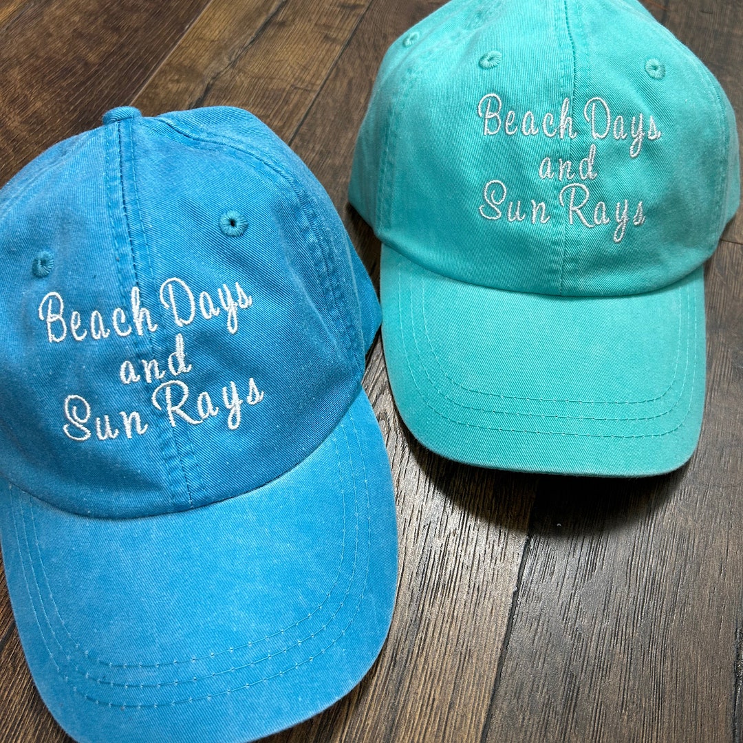 Beach Days and Sun Rays Baseball Hat - Etsy