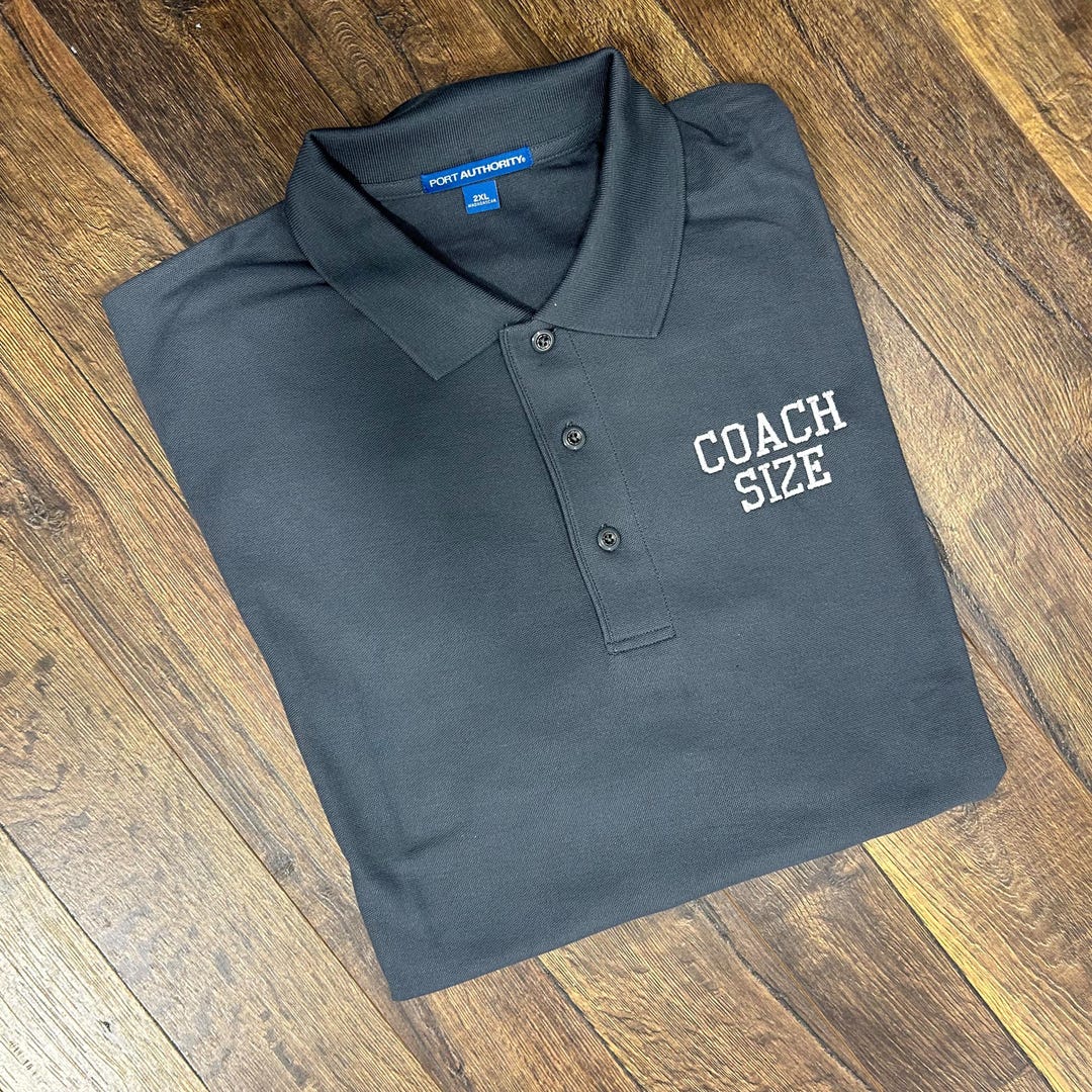 Personalized Coach Embroidered Polo Shirt - Etsy