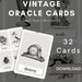 Practical Vintage Oracle Deck 32 Cards Minimalist Design - Etsy