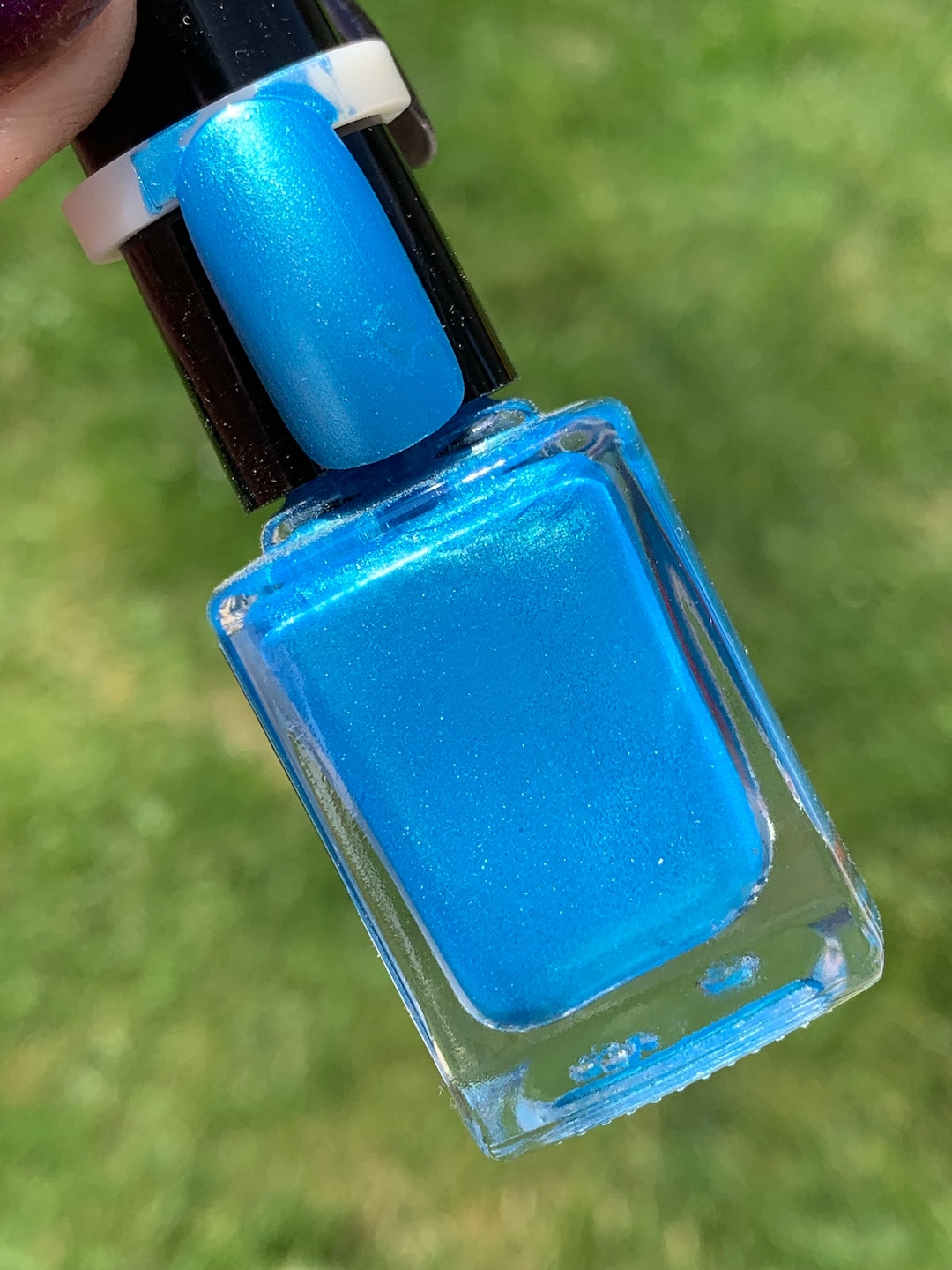 Oceanic Oasis Blue Pearl Nail Polish - Etsy