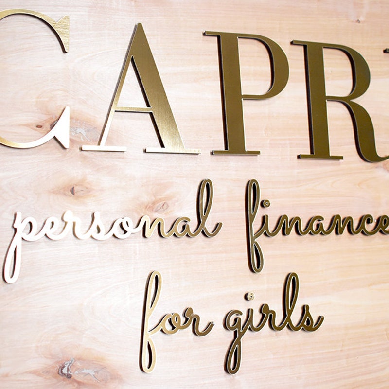 Gold Acrylic Letters - Etsy