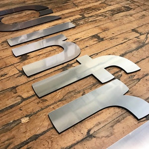 Chrome Acrylic Business Logo Lettering Laser Cut - Etsy