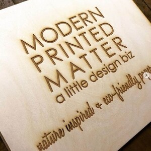 Engraved Wood Business Sign Rustic and Modern - Etsy