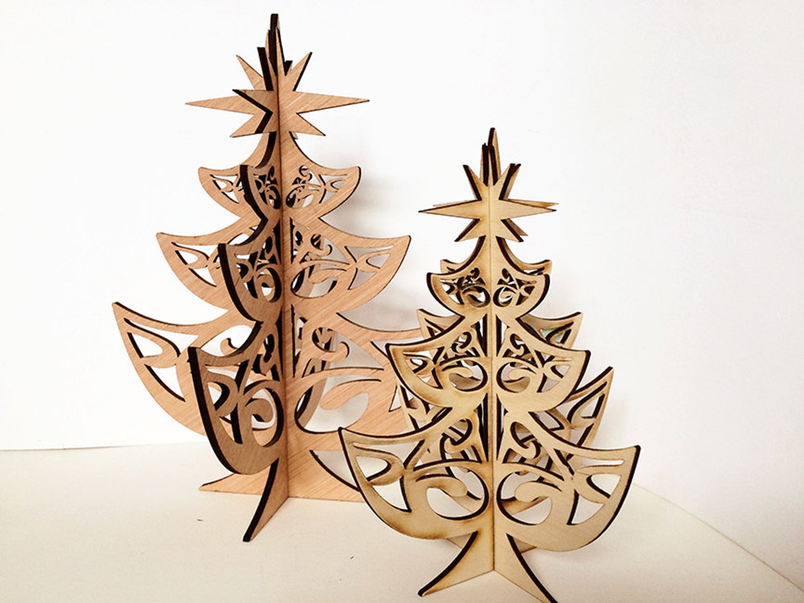 Large Wood Tree Christmas Decoration Christmas Gift | Etsy